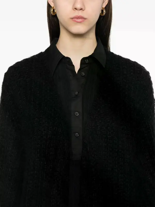 TOTEME Puff-sleeve Cardigan - Black