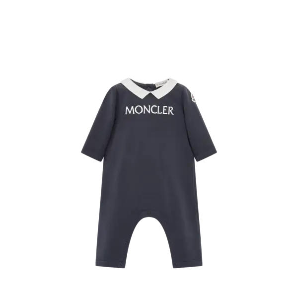 Moncler Embroidered Logo Cotton Baby Grow