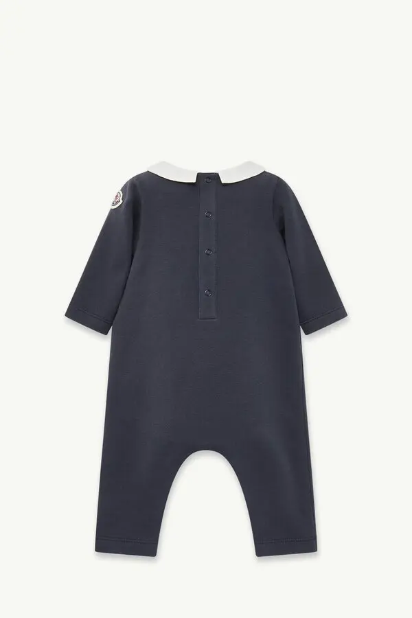 Moncler Embroidered Logo Cotton Baby Grow
