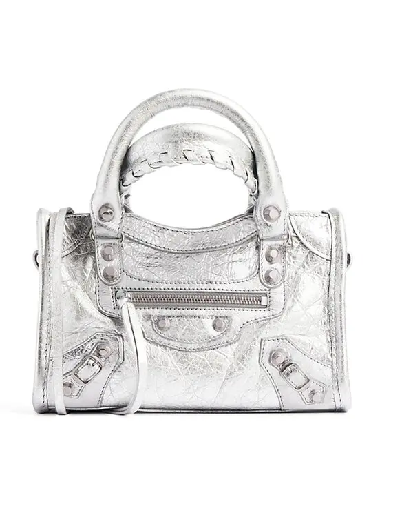 Balenciaga Le City Nano Handbag - Silver