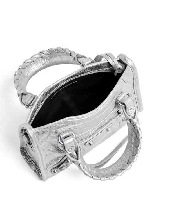 Balenciaga Le City Nano Handbag - Silver