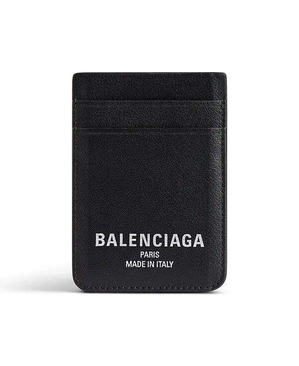 Balenciaga Credit Magnet Card Holder - Black