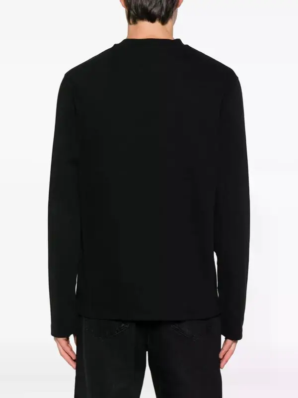Jacquemus Gros Grain Long Sleeve T-shirt - Black