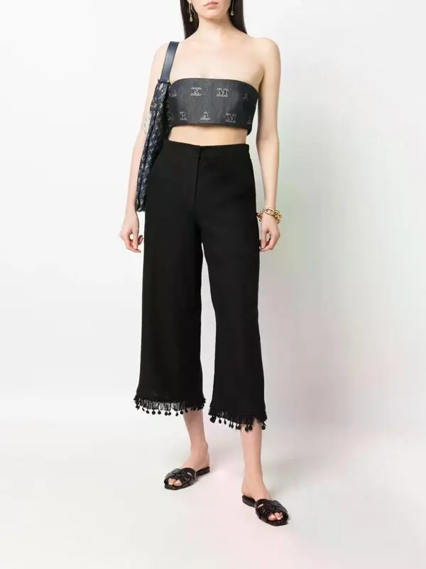 Max Mara Maxmaragram Jacquard Crop Top