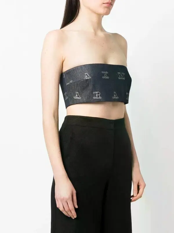 Max Mara Maxmaragram Jacquard Crop Top
