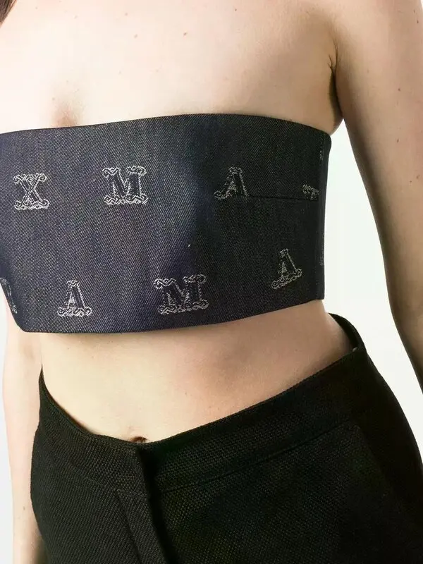 Max Mara Maxmaragram Jacquard Crop Top