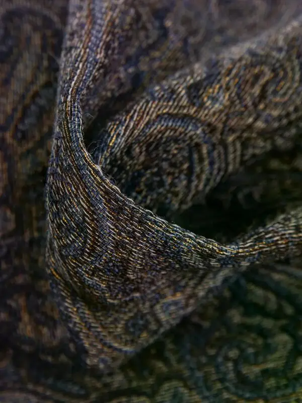Etro Paisley-pattern Fringed Scarf - Grey