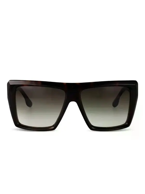 Victoria Beckham Geometric-frame Sunglasses - Brown