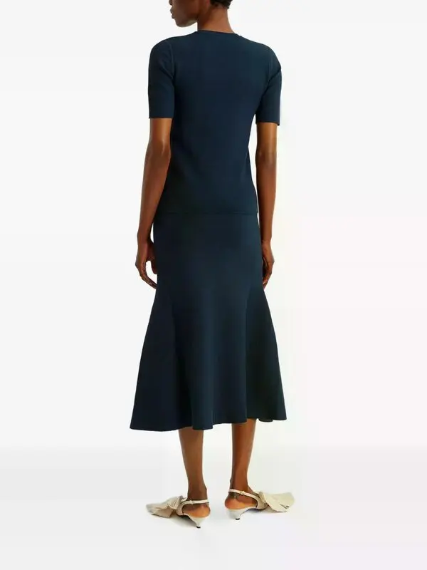 Erdem Jacquard Short-sleeve Top