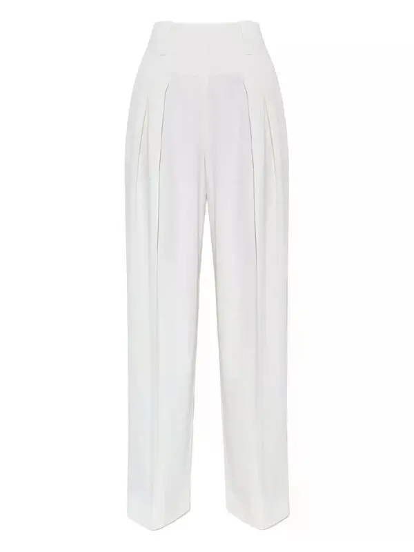 Victoria Beckham Pleated Wide-leg Trousers
