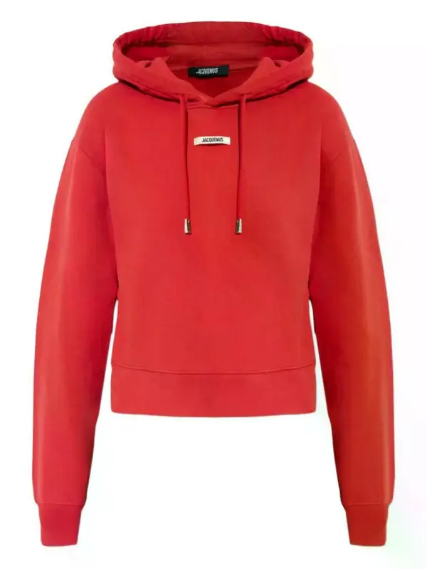 Jacquemus Logo-patch Hoodie - Red