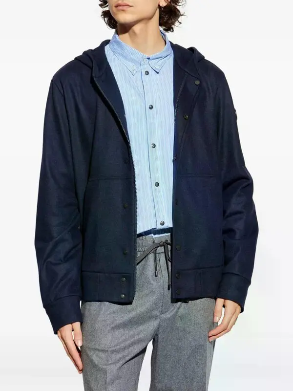 Moncler Hooded Button-fastening Sweater