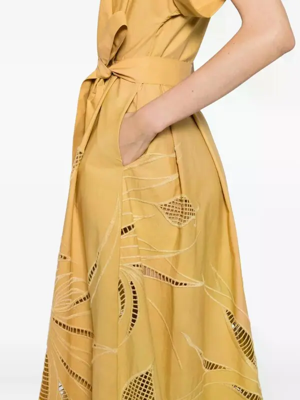 Elie Saab Embroidered Midi Dress