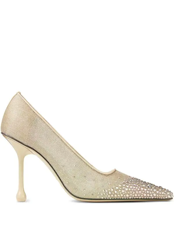JIMMY CHOO Ixia Crystal-embellished Pumps