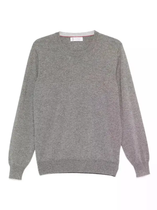 Brunello Cucinelli Cashmere Crew-neck Sweater - Grey