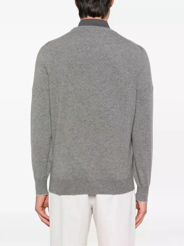 Brunello Cucinelli Cashmere Crew-neck Sweater - Grey