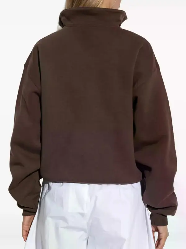 Jacquemus Logo-patch Half-zip Sweatshirt