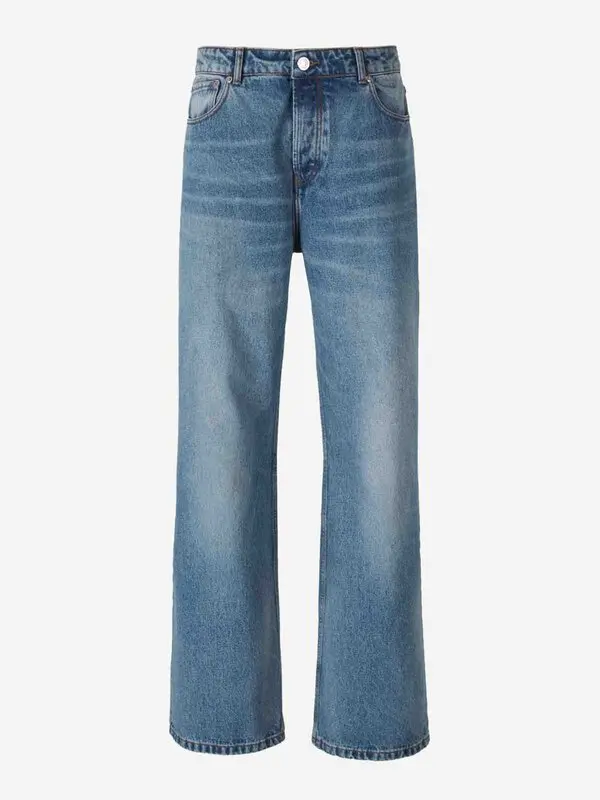 Ami Wide-leg Jeans - Denim Blue