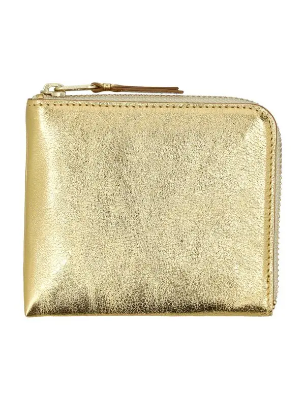 Comme Des Garçons Classic Small Zip Wallet - Gold