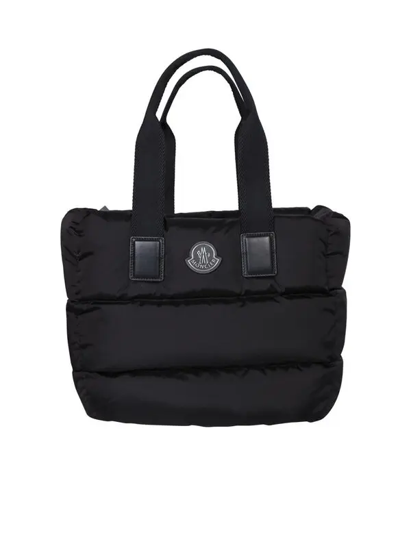 Moncler Nylon And Leather Backpack - Black