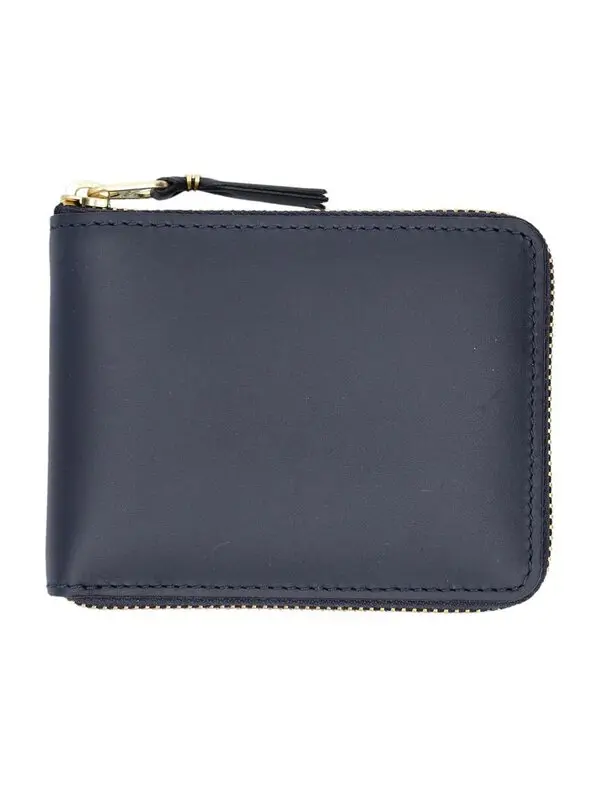 Comme Des Garçons Small Zip Around Wallet - Navy