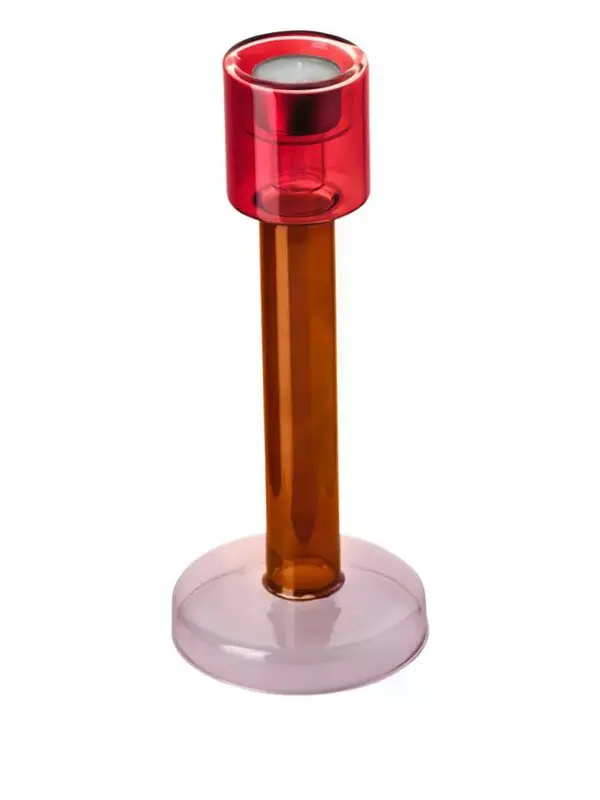 &K AMSTERDAM Bole Glass Cylindrical Candle Holder