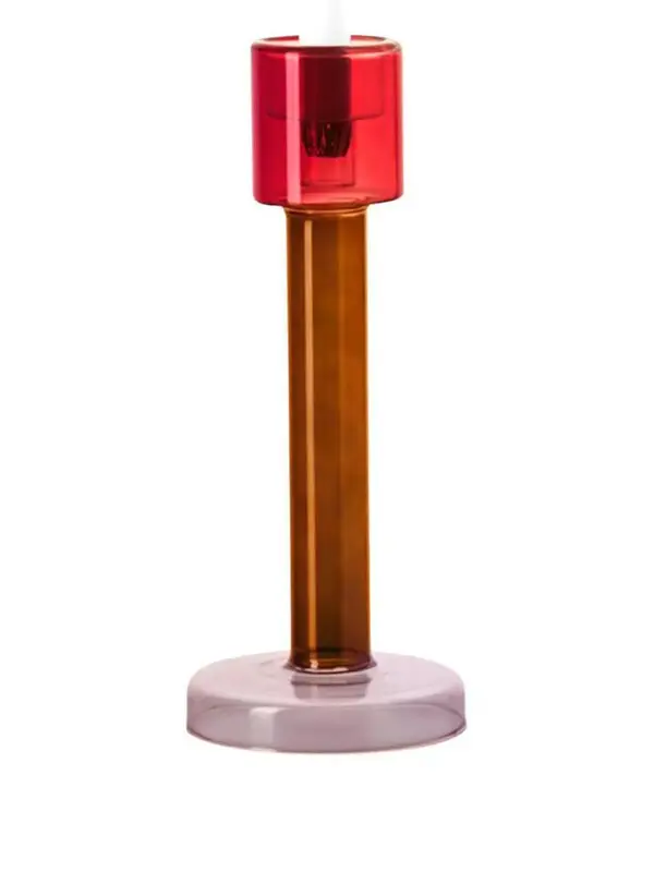 &K AMSTERDAM Bole Glass Cylindrical Candle Holder
