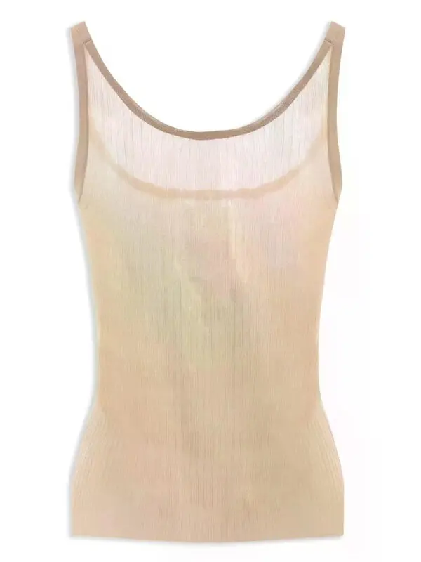 Max Mara Ribbed Silk Tank Top