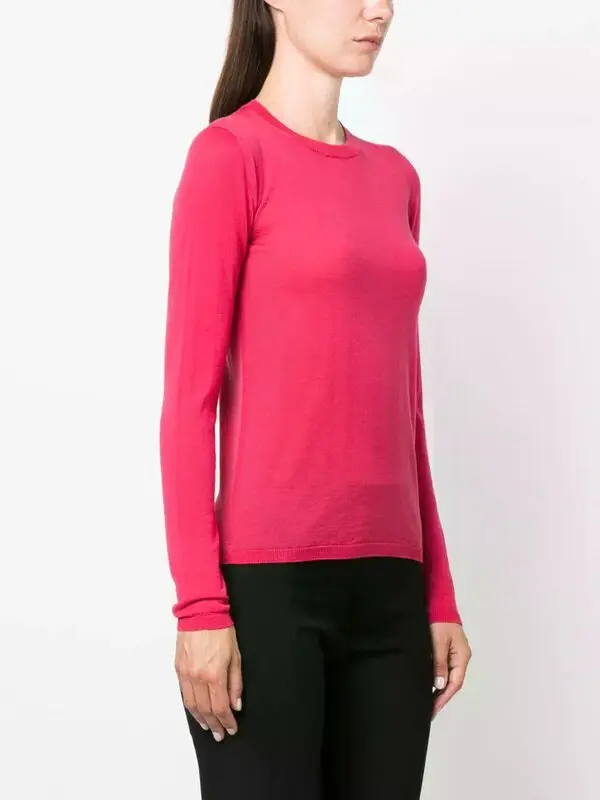 Max Mara Crew-neck Ribbed-knit Top