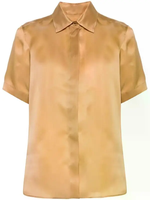 Max Mara Short-sleeve Silk Shirt
