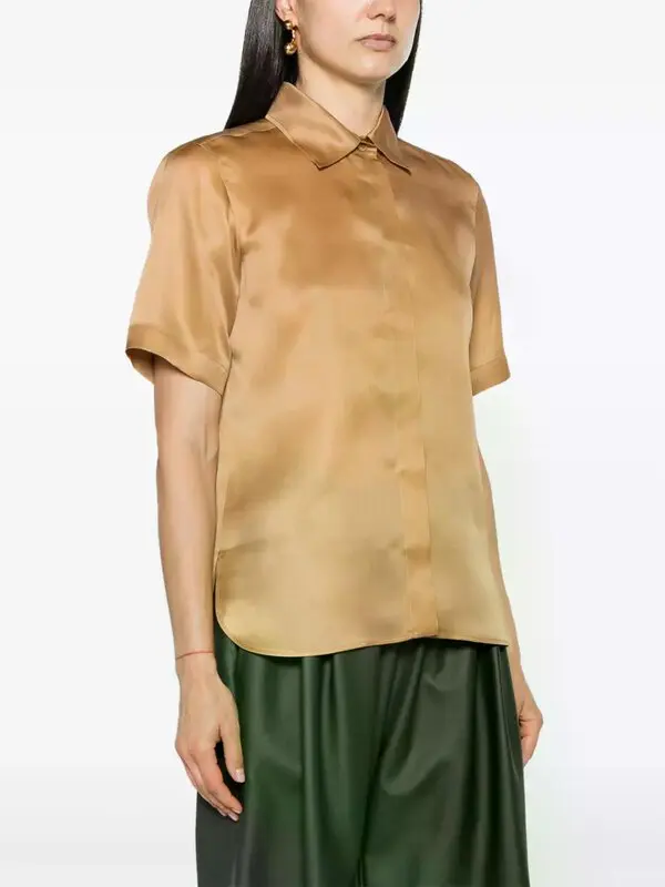 Max Mara Short-sleeve Silk Shirt