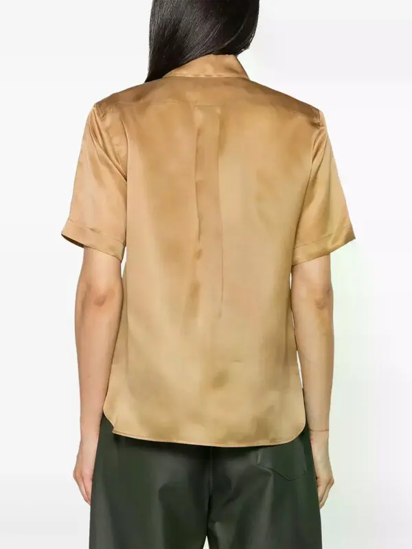 Max Mara Short-sleeve Silk Shirt