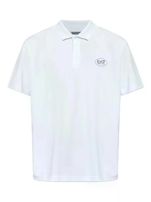 Emporio Armani Logo-print Polo Shirt - White