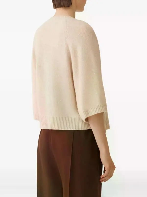 Fabiana Filippi Sequin-embellished Raglan-sleeve Jumper