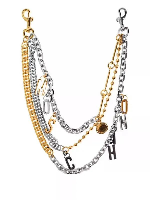 Moschino Pendant-embellished Chain-link Necklace - Gold