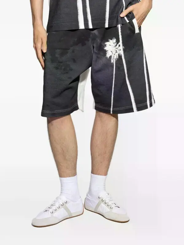 Palm Angels Palm-tree Print Drawstring Shorts