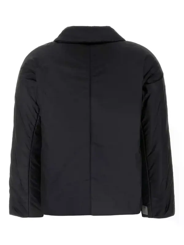 Max Mara Padded Jacket With Button Fastening - Black