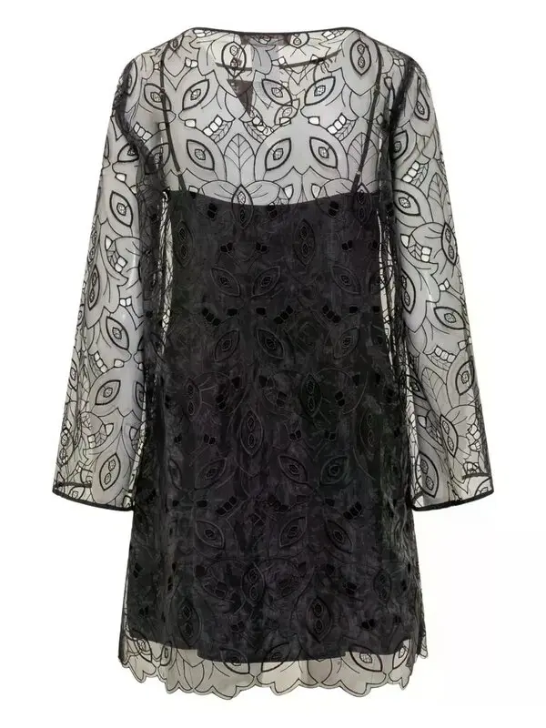 Max Mara Embroidered Mini Dress
