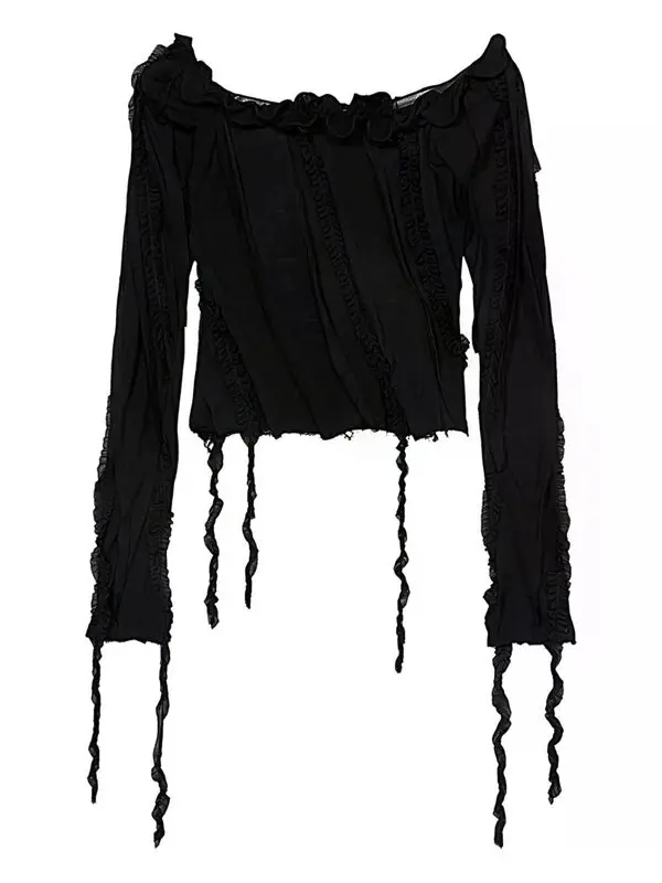 Blumarine Off-shoulder Ruffled Top