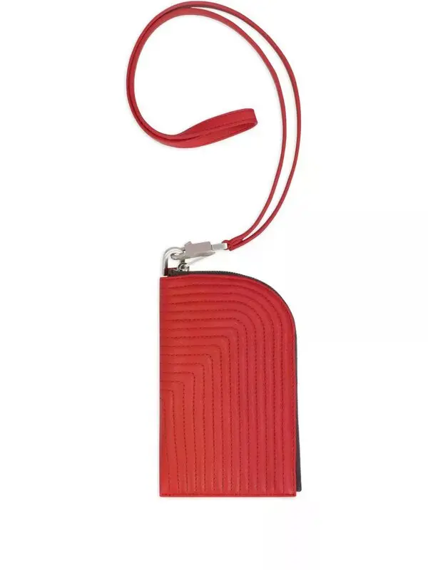 Rick Owens Neck Leather Wallet - Red