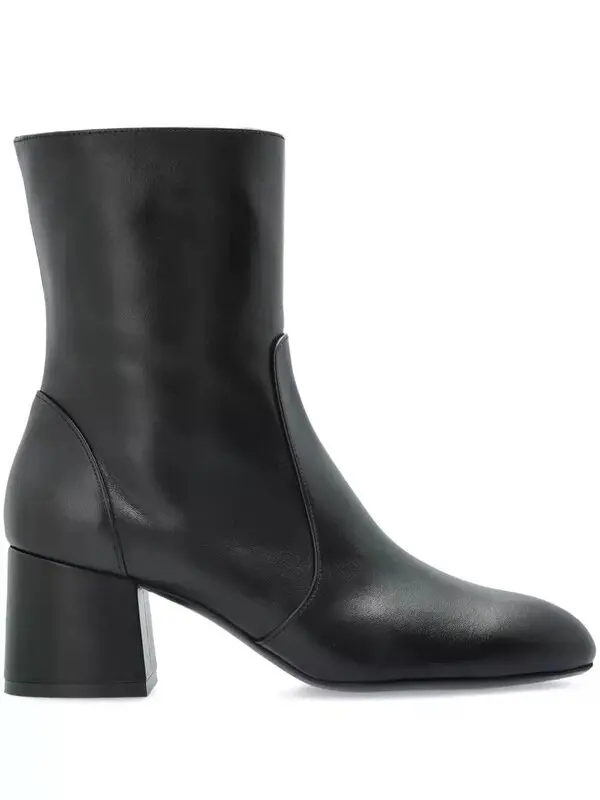 STUART WEITZMAN Leather Ankle Boots - Black