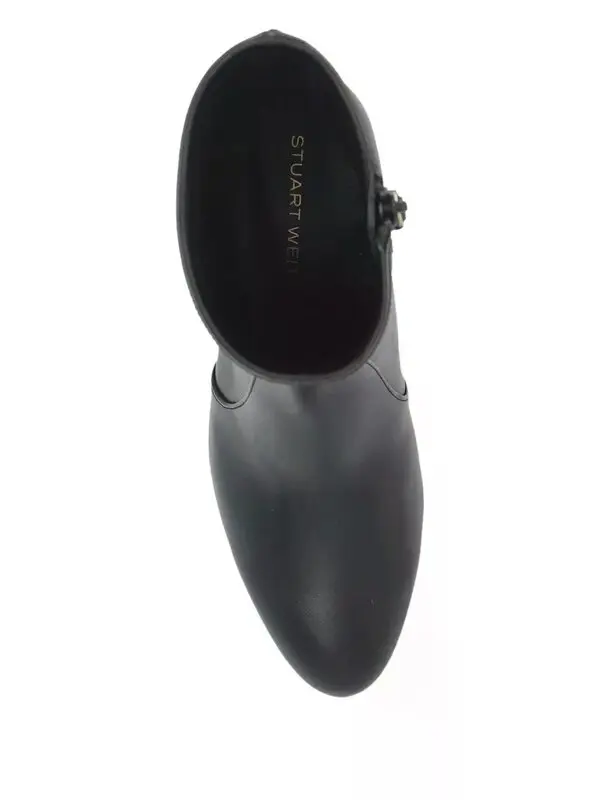 STUART WEITZMAN Leather Ankle Boots - Black