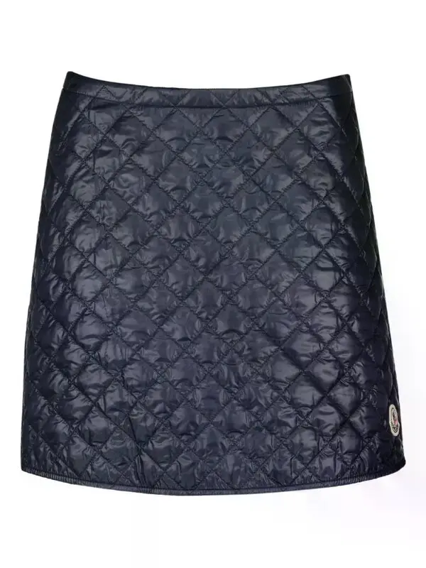 Moncler Mini Quilted Skirt - Blue