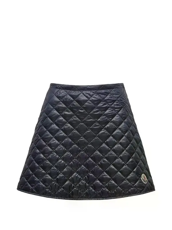 Moncler Mini Quilted Skirt - Blue