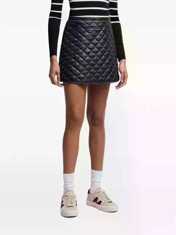 Moncler Mini Quilted Skirt - Blue