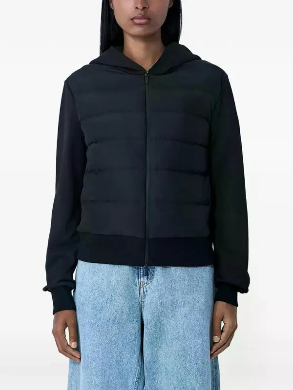 Moncler Quilted Hooded Jacket - Black