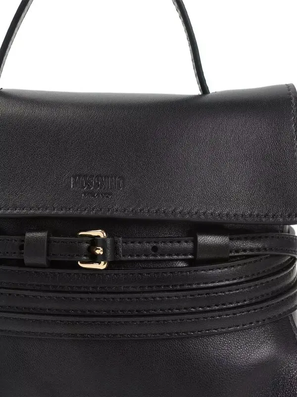 Moschino Small Tie Me Tote - Black