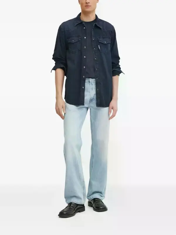 Karl Lagerfeld Denim Flap-pocket Shirt