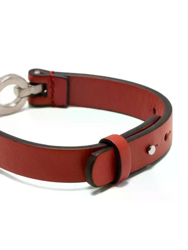 FERRAGAMO Double Gancini Bracelet - Red
