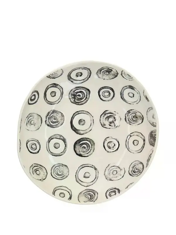 10 CORSO COMO Signature Circle Jacquard Soup Plate - White